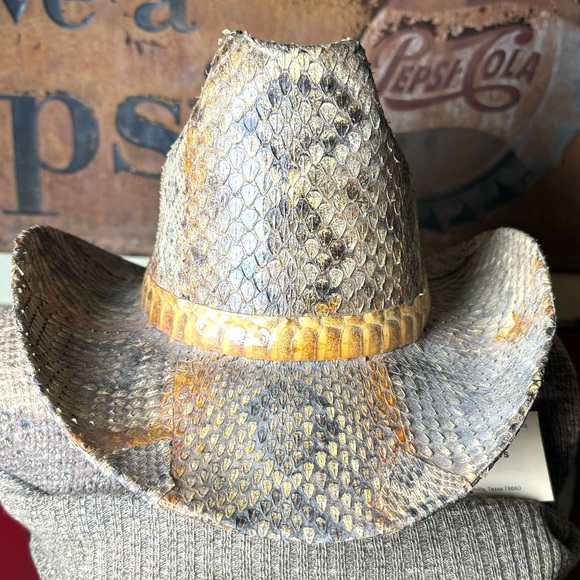 Accessories | Rare Vintage Rattlesnake Hat 7 18 | Poshmark